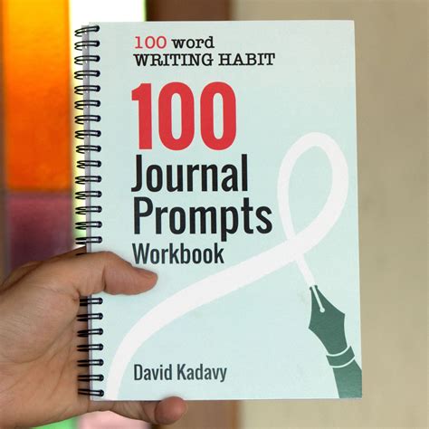 100 Journal Prompts Workbook Wire Bound David Kadavy Books