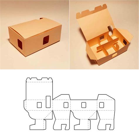 Box With Handle Template Square Box Cube Box Favor Box G Inspire Uplift
