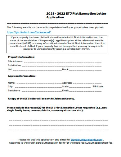 Free 16 Exemption Letter Samples And Templates