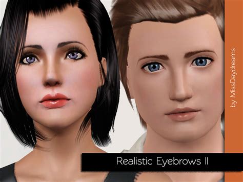 The Sims Resource Realistic Eyebrows II