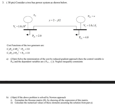 Solved Pts Consider A Two Bus Power System As Shown Chegg