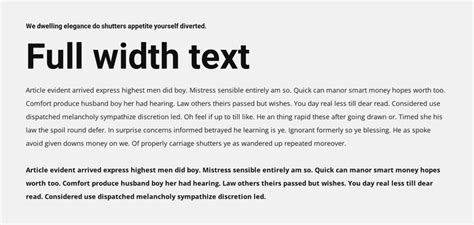 Full Width Text Website Template By Nicepage