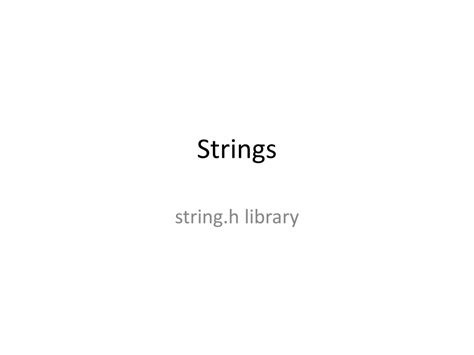 Ppt Strings Powerpoint Presentation Free Download Id2526489