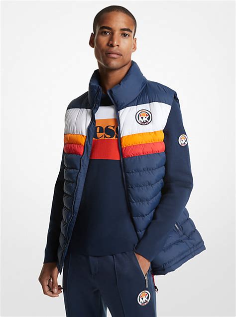 Mk X Ellesse Jackson Quilted Nylon Vest Michael Kors Canada Ca