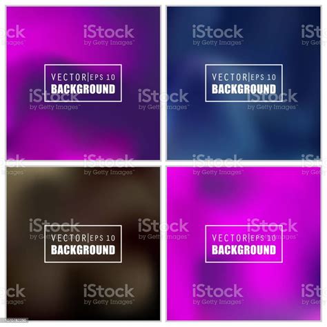 여러 추상 창조적인 개념 벡터 배경 세트를 흐려 웹 및 모바일 응용 프로그램 예술 그림 서식 파일 디자인 비즈니스 Infographic와 소셜 미디어 현대 장식 0명에 대한