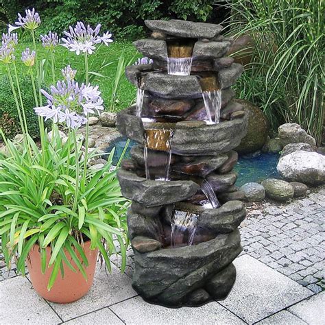 PeterIvan Fuente De Agua Relajante Para Exteriores Fuente De 6 Niveles