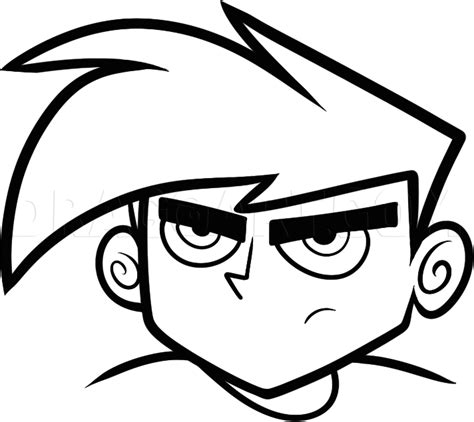How To Draw Danny Phantom Easy Drawing Step By Step By Dawn DragoArt