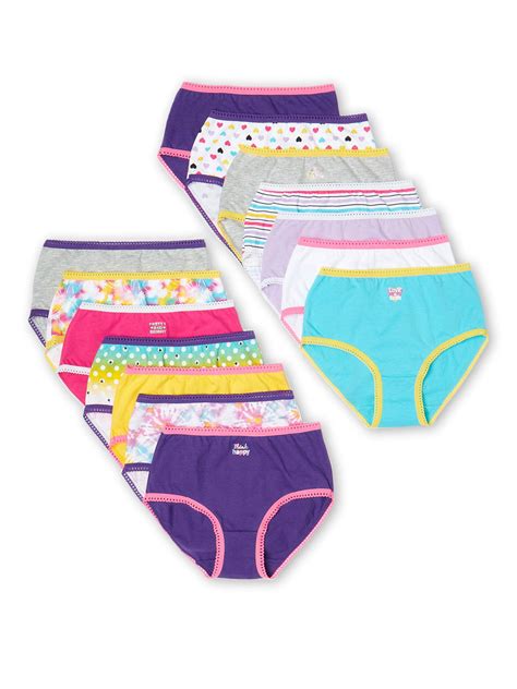Wonder Nation Girls Brief Underwear 14 Pack Sizes 4 18