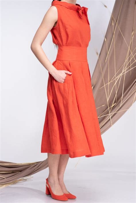 Linen Set Top And Skirt Allseams