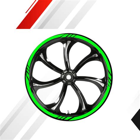 16Pcs 17 18 15 19 Strips Motorcycle Wheel Tire Stickers Car Reflective