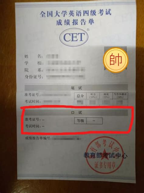 Cet成绩报告单英语六级成绩单成绩单大山谷图库
