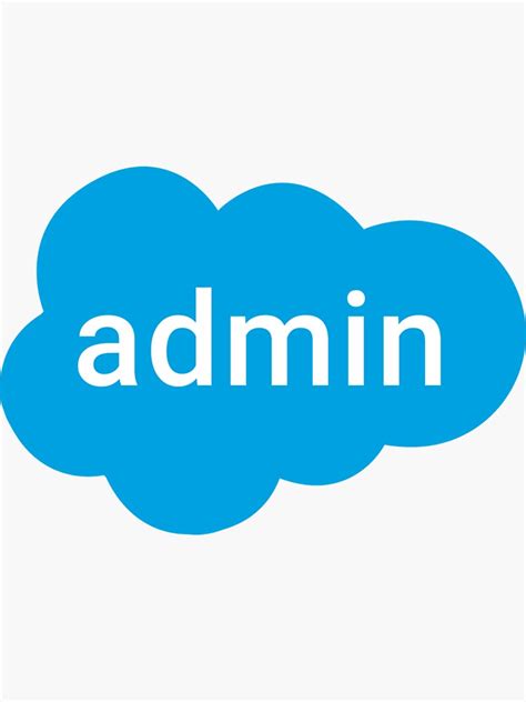 Salesforce Admin Logo Sticker For Sale By Customthings90 Redbubble