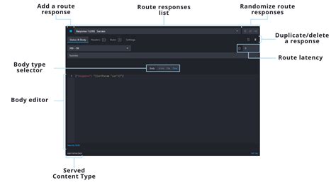 Mockoon GUI Cheat Sheet