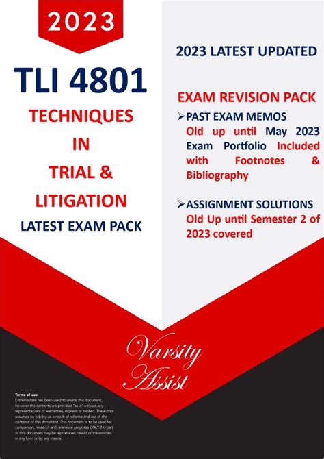 tli4801 this is the latest exam pack updated for nov 2023 exams old