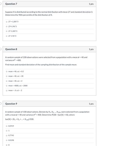Solved Question 7 1 Pts Suppose X Is Distributed According Chegg Com
