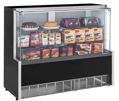 Vitrine Neutra Aurora Mpna 140r Preto Vidro Reto Bivolt Gelopar