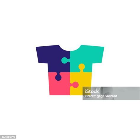 퍼즐 티 매치 T 셔츠 벡터 아이콘 일러스트레이션 T 셔츠에 대한 스톡 벡터 아트 및 기타 이미지 T 셔츠 퍼즐 교육 Istock