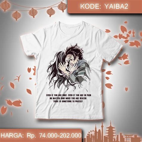 Jual Baju Kaos Anime Kimetsu No Yaiba Nezuko Komado Tanjiro Demon Slayer Shopee Indonesia