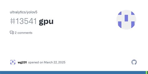 Gpu · Issue 13541 · Ultralyticsyolov5 · Github