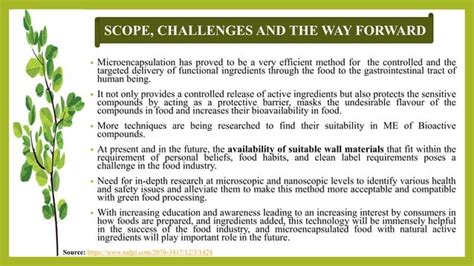 Micro Encapsulation As A Noble Technique For Application Of Bio Active Compounds In The Food