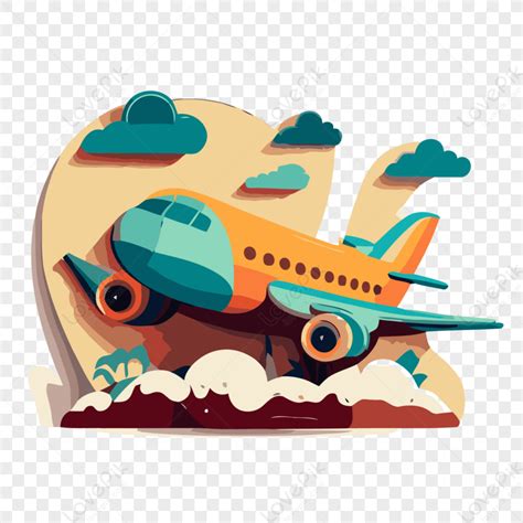 비행기 여행 벡터 만화 상표 여행기 Png 일러스트 무료 다운로드 Lovepik