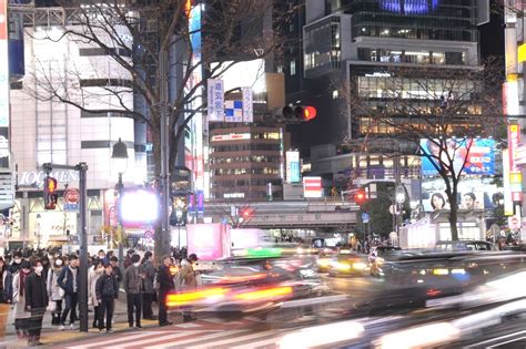渋谷区・道玄坂 路上夜景 東京路上寸景