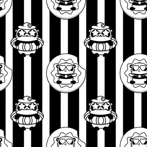 Seamless Pattern With Cute Kawaii Pandas 34820029 Vector Art At Vecteezy