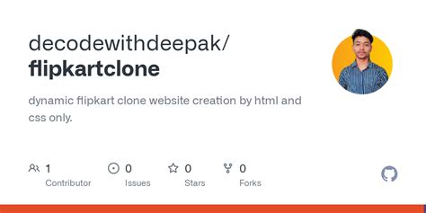 Github Decodewithdeepakflipkartclone Dynamic Flipkart Clone Website Creation By Html And Css