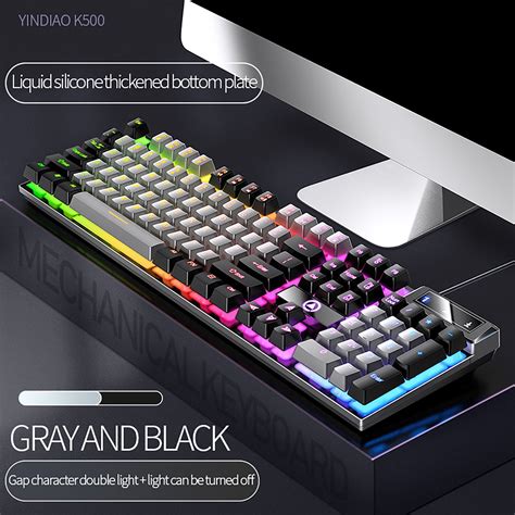 Dptalr Gaming Keyboard Usb Wired Floating Keyboard Ergonomic Water