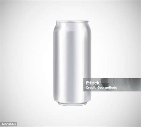 금속 보기를 전면 수 있습니다 수 있는 시각적 500 Ml 벡터 맥주 라 거 알코올 청량 음료 소 다 광고 0명에 대한 스톡