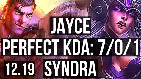 Jayce Vs Syndra Mid 701 Godlike 800k Mastery Euw Diamond 12