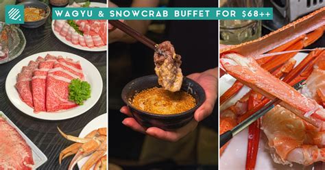 Azmaya A4 Wagyu And Snow Crab Buffet At 68 With Yakiniku And Shabu Shabu
