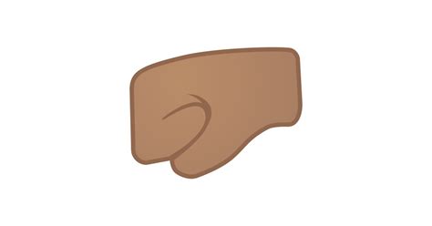 🤛🏽 Punho Esquerdo Pele Morena Emoji