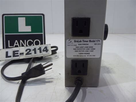 Dimco Gray Gralab Model 171 60 Minute Timer Le2114 Lanco Corporation