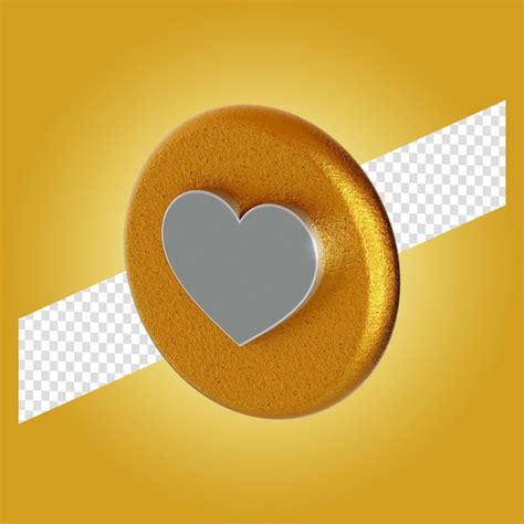 Premium Psd Love 3d Render Illustration Isolated