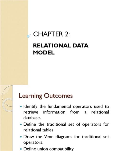 Chapter 2 Relational Algebra Pdf Relational Model Software Design