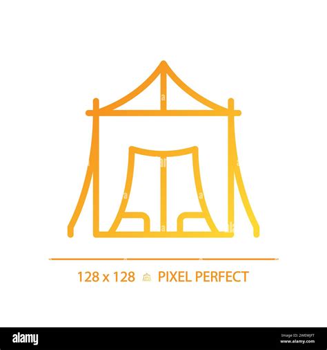 Desert Bedouin Tent Gradient Linear Vector Icon Stock Vector Image
