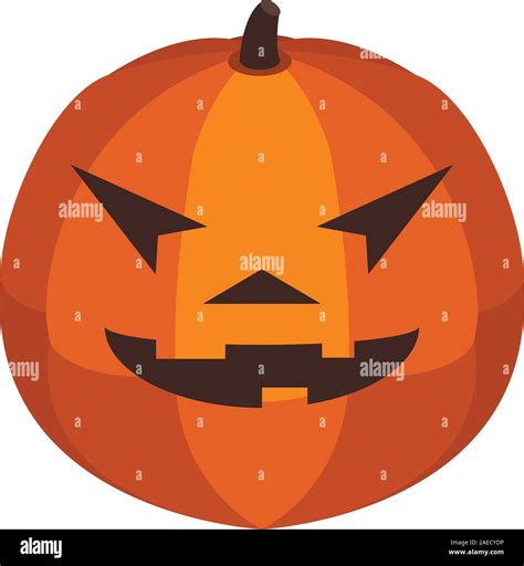 Decoration Halloween Pumpkin Icon Isometric Style Stock Vector Image