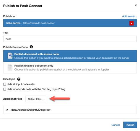 Posit Connect Documentation Publishing Jupyter Notebooks