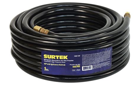 Manguera Neumatica Surtek 108150 De Alta Presion 3 8 15M 1 4NPT 380