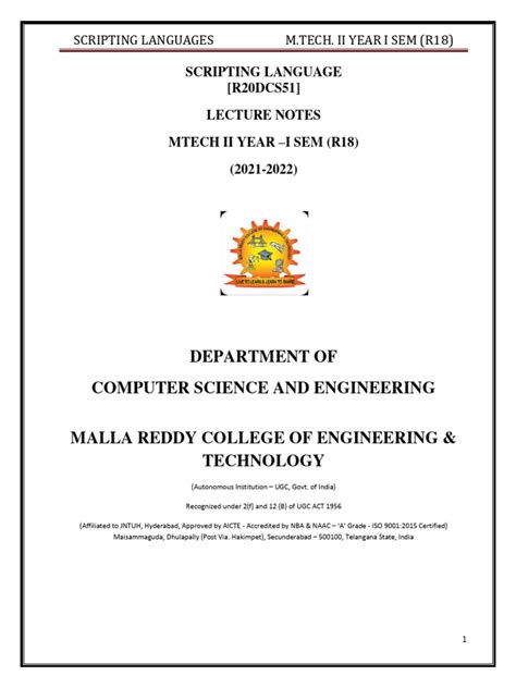 Sl Digital Notes Pdf Scripting Language Php