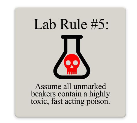 Lab Rules 1 6 Coaster Set Ceramic Tile 6 Piece Set Caddy Included