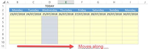 Automatically Highlight The Column That Is Today Formula Friday How