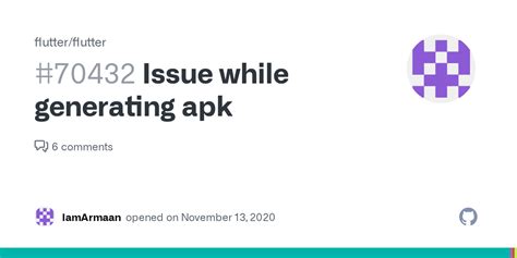 Issue While Generating Apk · Issue 70432 · Flutterflutter · Github