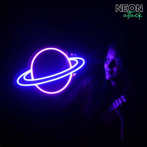 Buy Saturn Neon Light Sign Online At The Best Price Neon Attack