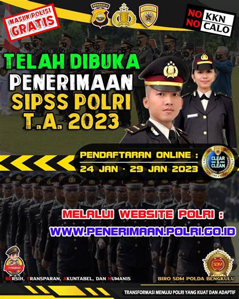 Bencoolen Times Polri Kembali Buka Pendaftaran Perwira Polri Sumber Sarjana