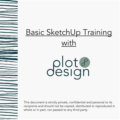 Basic Sketchup Training With Plot Design Plot Design