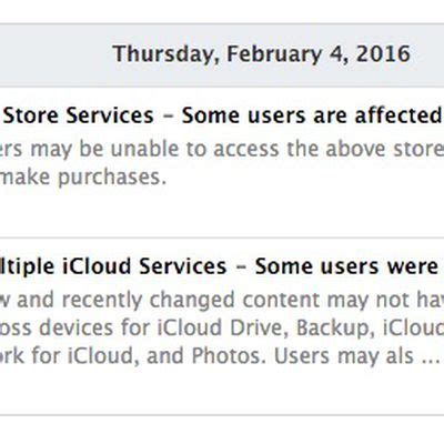 System Status On MacRumors