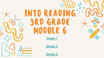 Into Reading HMH 3rd Grade Module 6 Assessments By StJohns Scholar Supplies