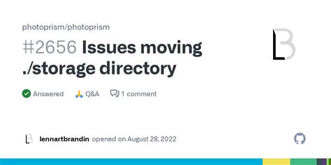 Issues Moving Storage Directory · Photoprism Photoprism · Discussion